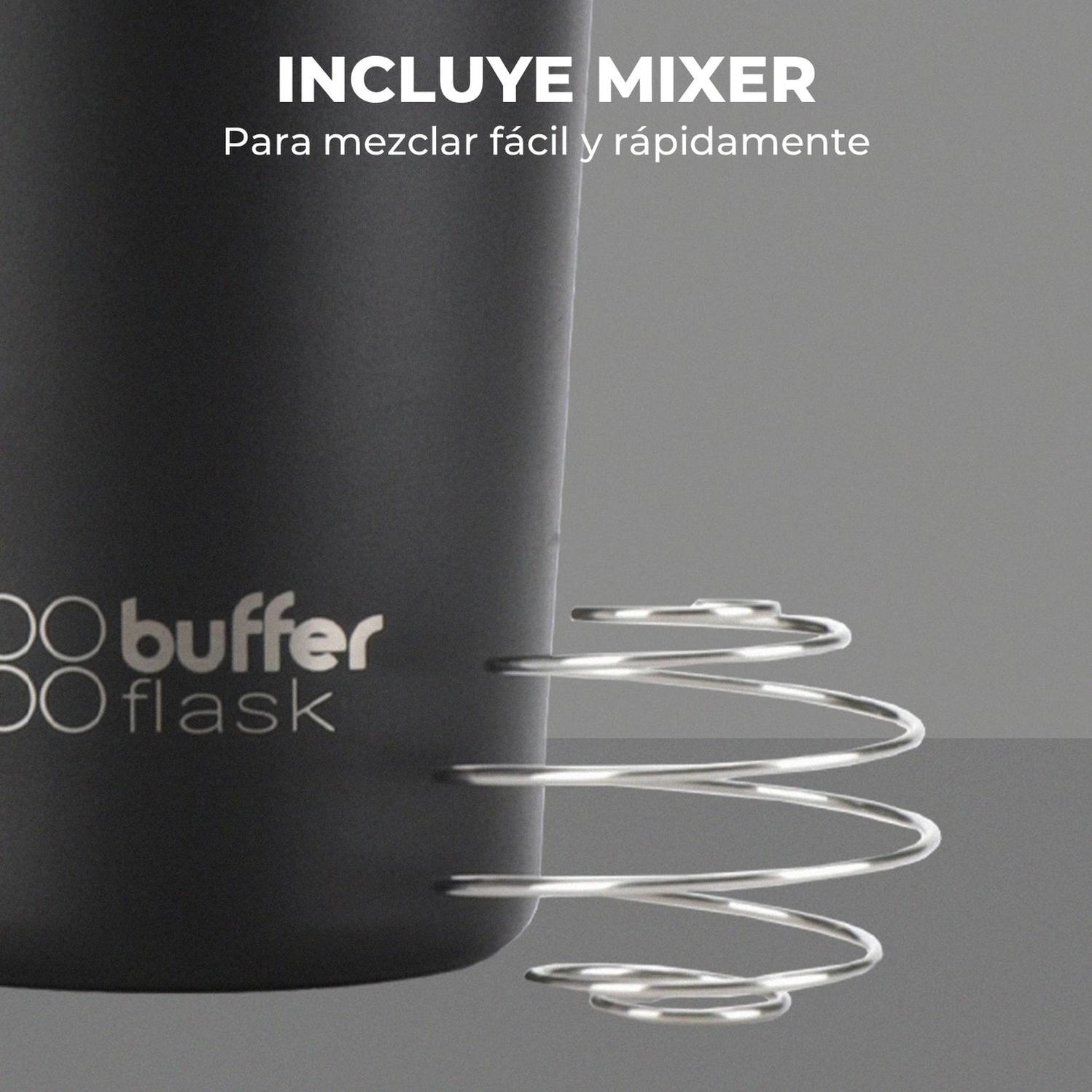 Shaker Proteina Agua Buffer Gym Acero Inoxidable 600ml Mixer — Builder Shop